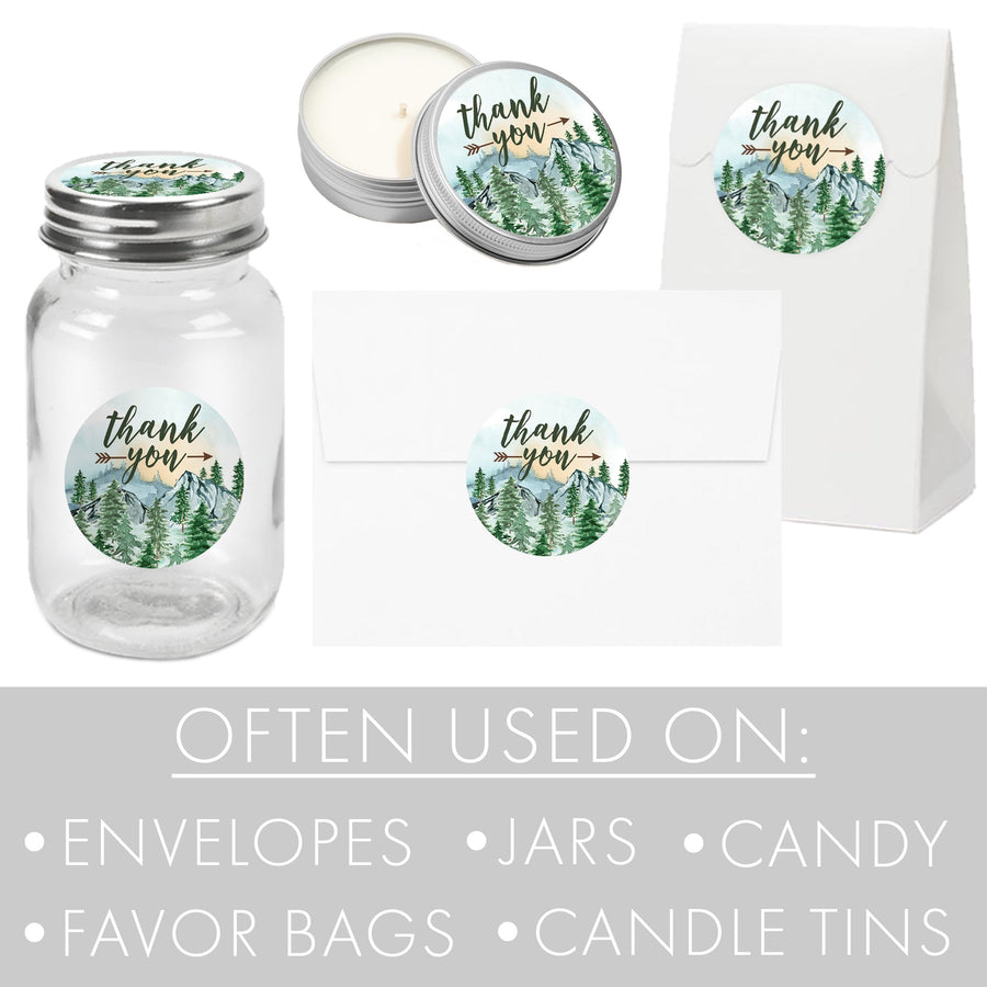 Little Adventurer - Baby Shower Thank You Stickers - 40 Pack ...