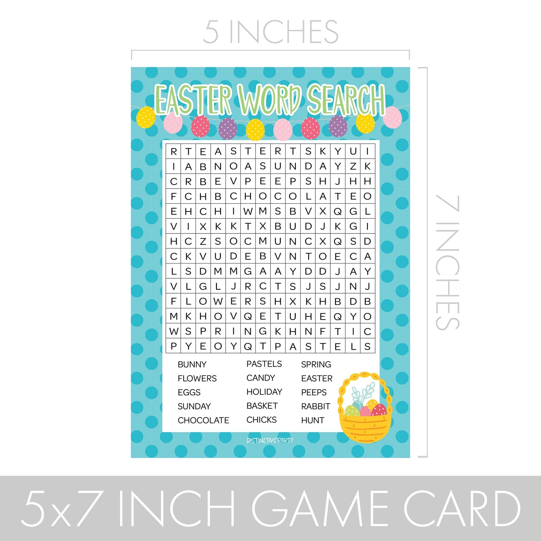 Easter Party Game: Word Search - Classroom Party Game - 25 Cards ...